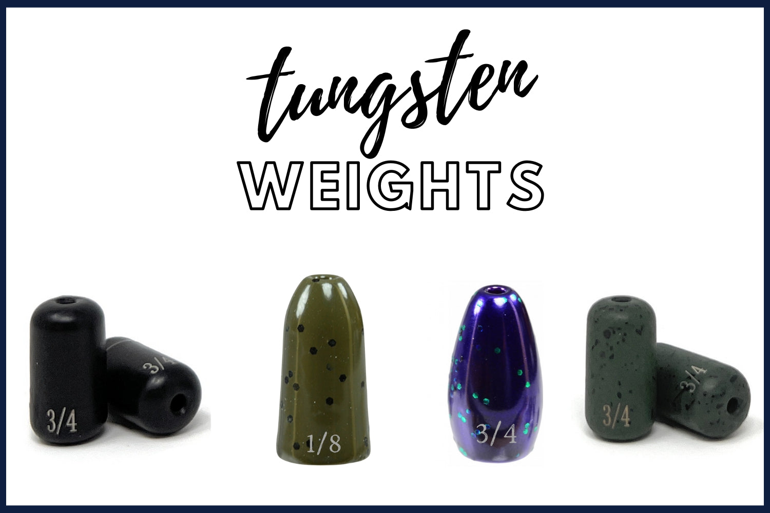 Tungsten Weights & Premium Fishing Sinkers – Reaction Tackle