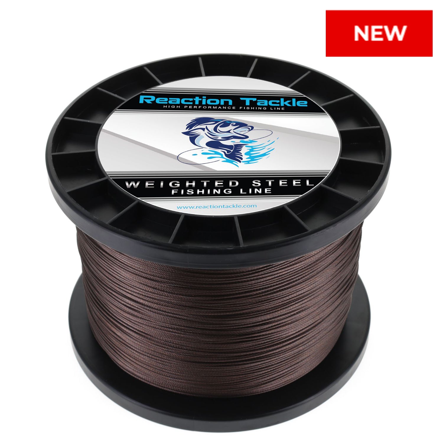 Reaction Tackle Weighted Stainless Steel Trolling Line 45LB- Premium W